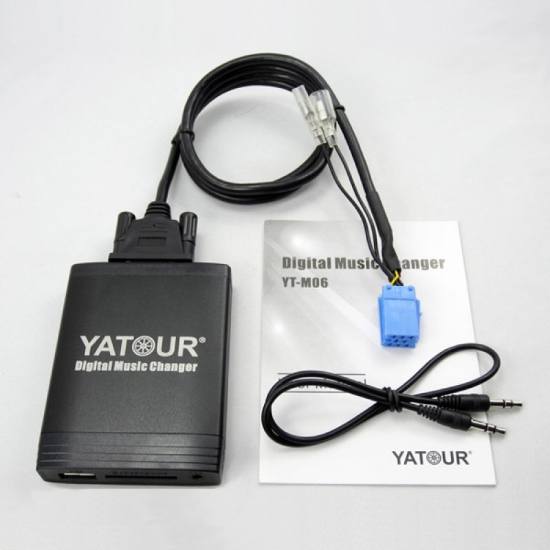 Yatour USB, SD, AUX ingang, MP3 interface / audio adapter voor FIAT autoradio's (YTM06-FA)
