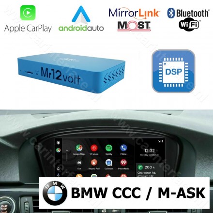 BMW Carplay, Android Auto, USB, AUX, Bluetooth carkit, streaming