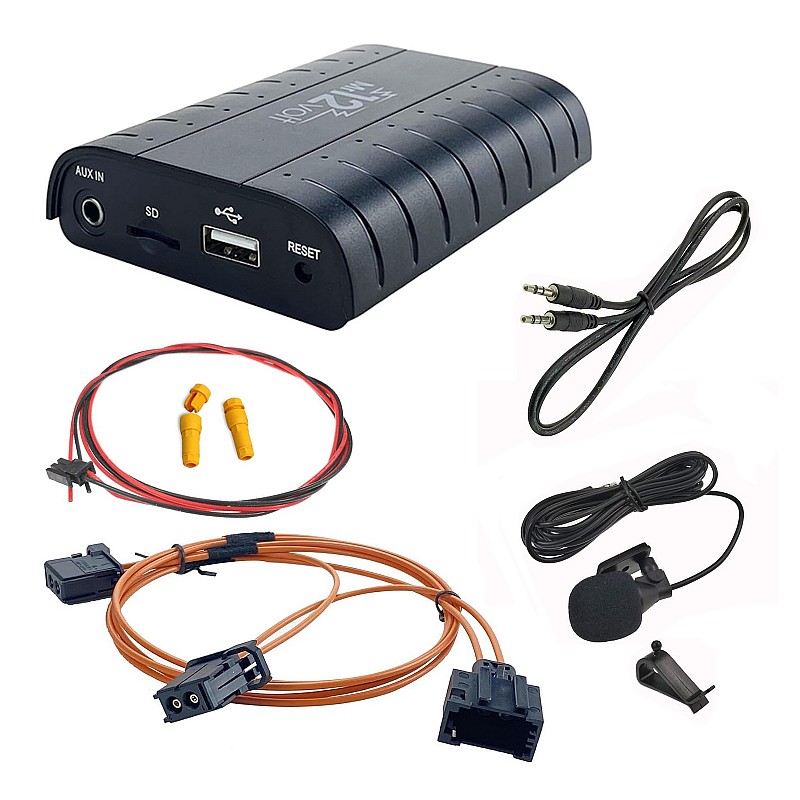 Mr12volt Bluetooth, USB, SD, AUX interface adapter voor Volvo C30, C70 ...