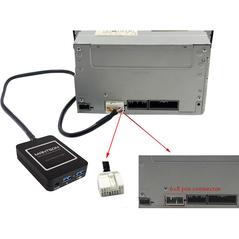 Bluetooth / USB / AUX interface / audio adapter voor Honda autoradio's ...