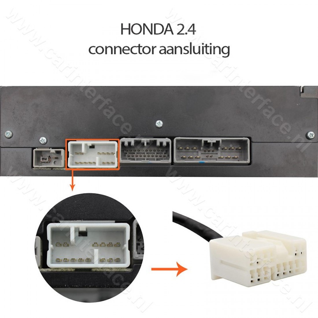 Bluetooth / USB / AUX interface / audio adapter voor Honda autoradio's ...