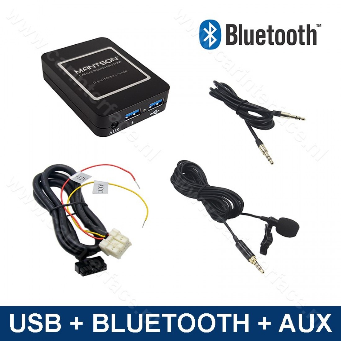 Bluetooth / USB / AUX interface / audio adapter voor Nissan autoradio's ...