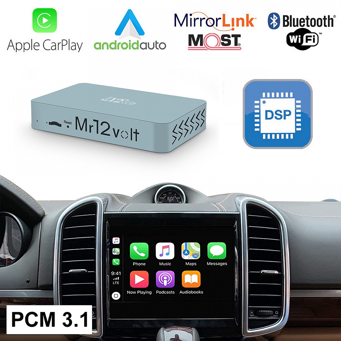 Mr12volt CarPlay & Android Auto / Mirrorlink Interface met DSP voor ...