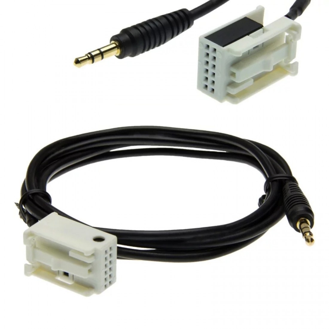 12-pin AUX kabel voor o.a. MFD3, RCD 210, RCD 310, RCD 510, RNS 310 ...